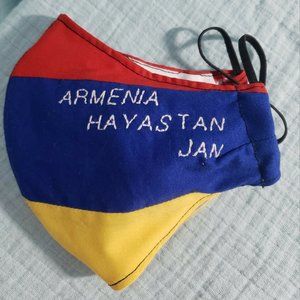 Accessories | Armenian Flag Face Mask 3 Layer 10 Cotton | Poshmark